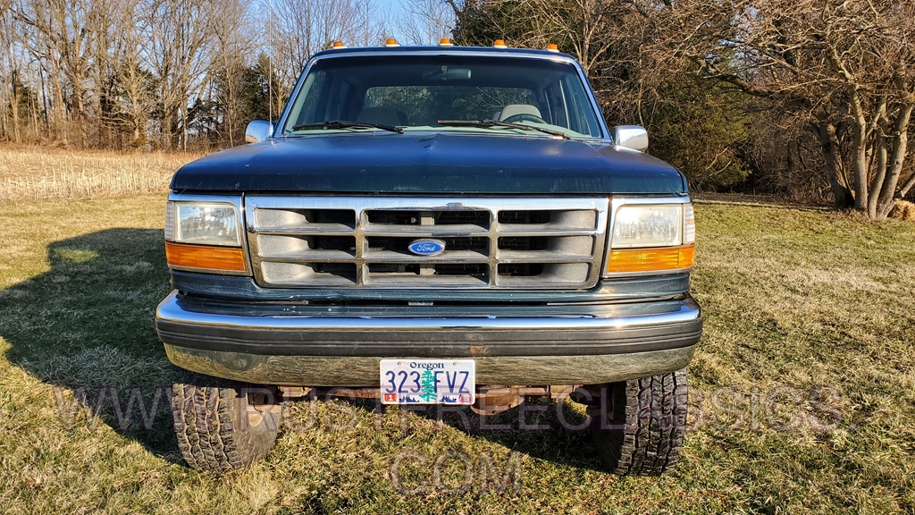 1995 F350 4x4 crew cab 4 door Dana60 460 overdrive AT XLT 95 green